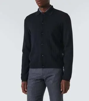 Loro Piana Ribbed-knit Wool Cardigan