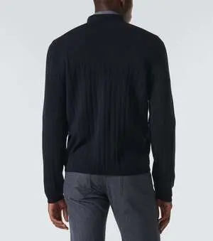 Loro Piana Ribbed-knit Wool Cardigan