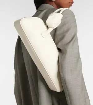 Magda Butrym Brigitte Leather Shoulder Bag - White
