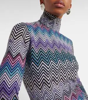 Missoni Zig Zag Turtleneck Dress