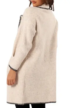 PETAL & PUP Oaklynn Whipstitched Sweater Coat