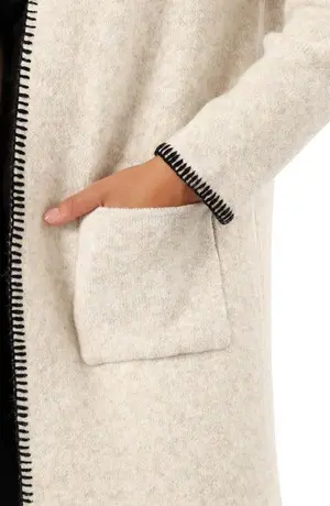PETAL & PUP Oaklynn Whipstitched Sweater Coat
