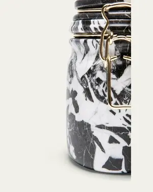 EDITIONS MILANO Miss Marble Container - Blackwhite