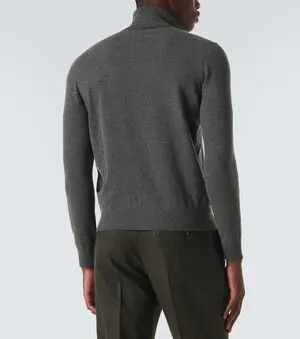 Loro Piana Cashmere Turtleneck Sweater - Grey