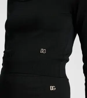 Dolce & Gabbana Dg Jersey Sweater - Black