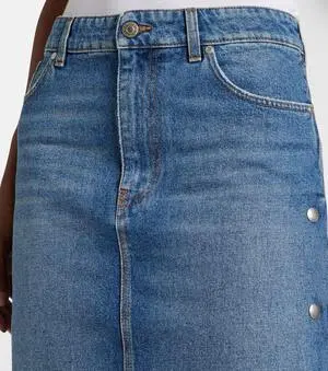 Stella McCartney Mid-rise Denim Pencil Skirt