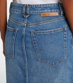 Stella McCartney Mid-rise Denim Pencil Skirt