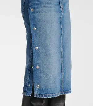 Stella McCartney Mid-rise Denim Pencil Skirt