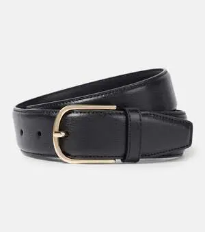 TOTEME Leather Belt - Black