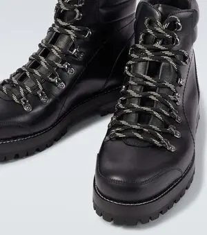 Manolo Blahnik Janka Lace-up Boots - Black