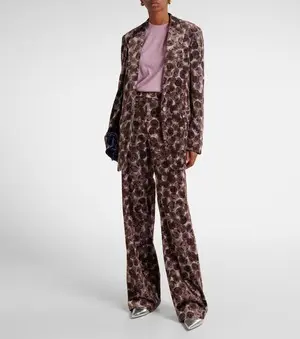 Dries Van Noten Printed Cotton-blend Blazer