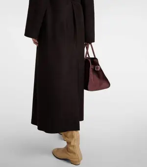 THE ROW Poseidone Suede Coat - Brown