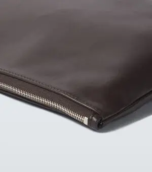 THE ROW Allegra Leather Clutch