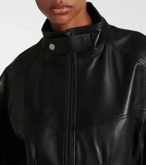 Nour Hammour - Nour Hammour Rue Leather Biker Jacket