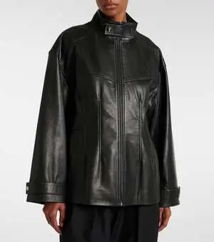 Nour Hammour - Nour Hammour Rue Leather Biker Jacket