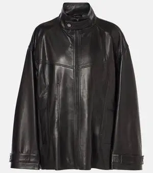 Nour Hammour - Nour Hammour Rue Leather Biker Jacket