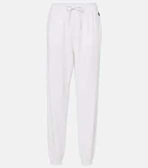 Polo Ralph Lauren Logo Cotton Fleece Sweatpants - White