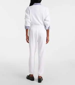 Polo Ralph Lauren Logo Cotton Fleece Sweatpants - White