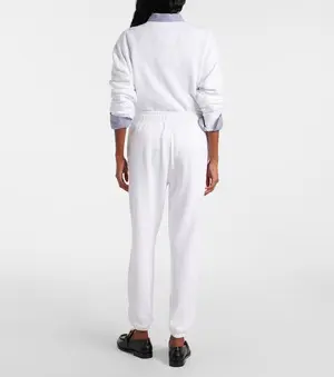 Polo Ralph Lauren Logo Cotton Fleece Sweatpants - White