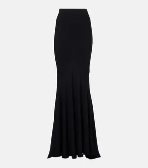PATOU Crêpe Maxi Skirt - Black