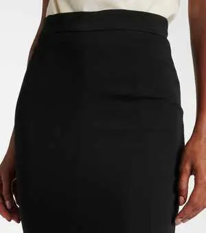PATOU Crêpe Maxi Skirt - Black