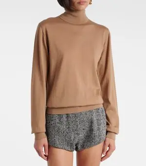 Dolce & Gabbana Cashmere Turtleneck Sweater - Beige
