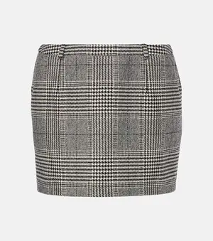 Plain Checks Skirts