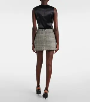 Dolce & Gabbana Prince Of Wales Check Mini Skirt