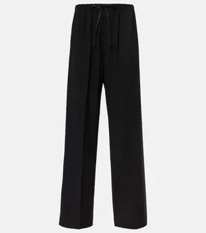 Dries Van Noten Wool Straight Pants