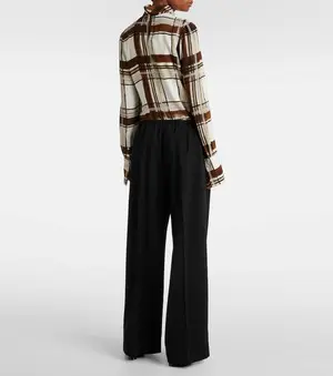 Dries Van Noten Wool Straight Pants