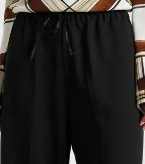 Dries Van Noten Wool Straight Pants