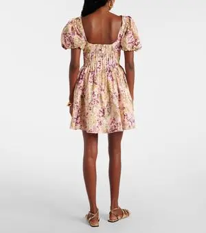 Agua Bendita Caramelo Florecer Cotton Minidress