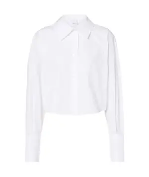 PATOU Cotton Poplin Cropped Shirt