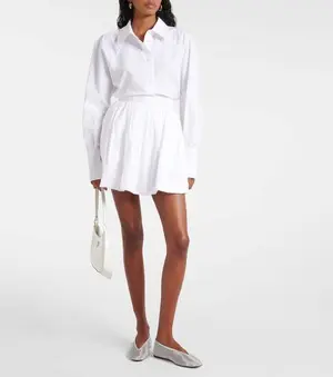 PATOU Cotton Poplin Cropped Shirt