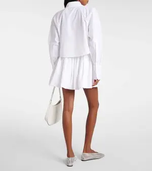 PATOU Cotton Poplin Cropped Shirt