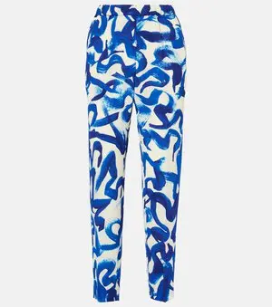 Dries Van Noten Printed Slim Pants