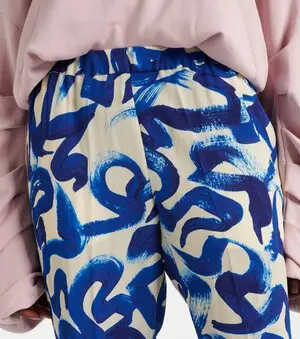 Dries Van Noten Printed Slim Pants