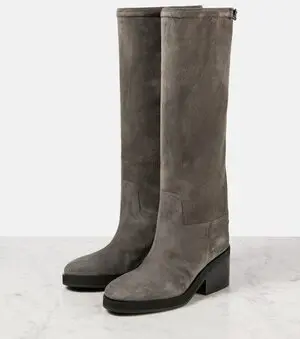 JIMMY CHOO Yasmin 70 Suede Knee-high Boots