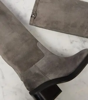 JIMMY CHOO Yasmin 70 Suede Knee-high Boots