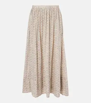 Polo Ralph Lauren Floral Cotton Midi Skirt - Multicoloured