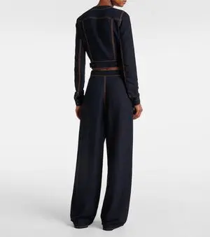 Alaïa Fluid Cropped Jacket