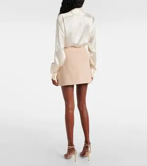 TOM FORD Wool And Silk-blend Bouclé Miniskirt