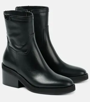 JIMMY CHOO Yasmin 70 Leather Ankle Boots