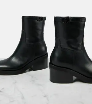 JIMMY CHOO Yasmin 70 Leather Ankle Boots