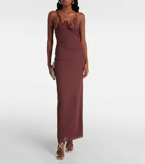 venus burgundy dress Venus Velvet Dress