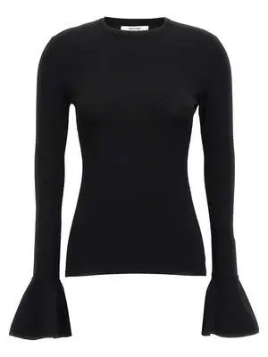 NENSI DOJAKA 'flared Cuffs' Top - Black