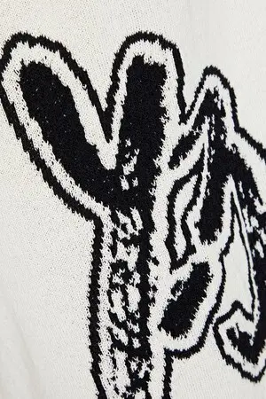 Y3 Intarsia-knit Drawstring Shorts - Off-white