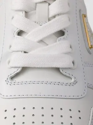 Prada S Downtown Leather Sneakers - White