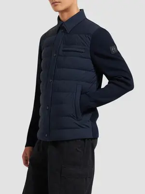 Moose Knuckles Marble Down Hybrid Shirt Jacket