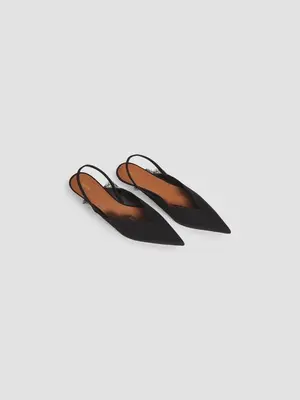 NEOUS Irena 40mm Crepe De Chine Slingbacks